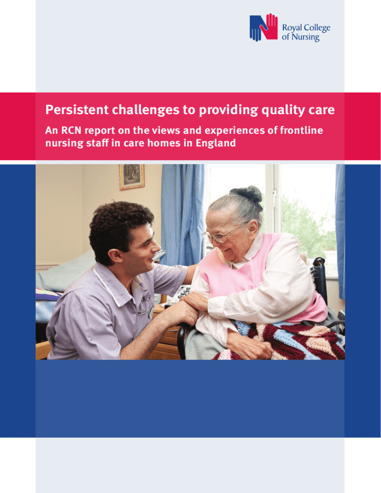Persistent challenges to providing quality care 1