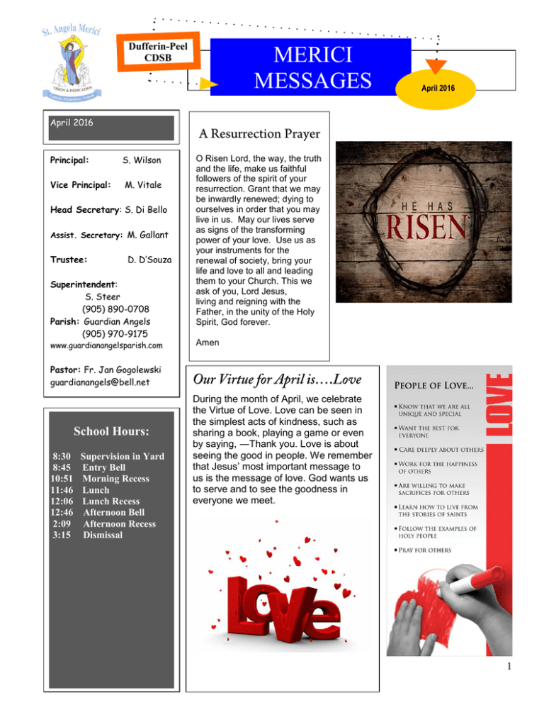 MERICI MESSAGES