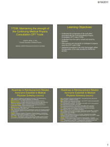 77336: Maintaining the strength of the Continuing Medical Physics ...