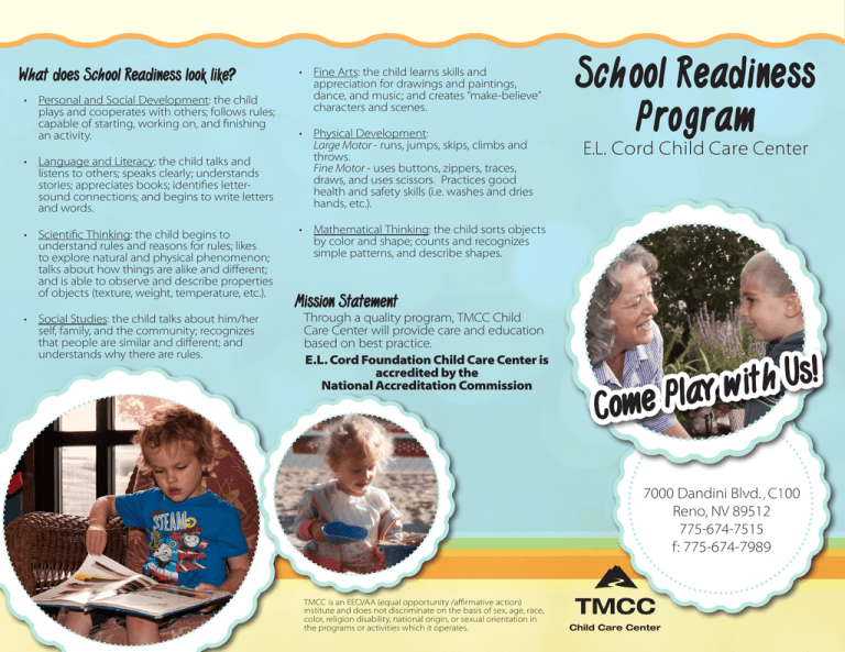 School Readiness What Does School Readiness Look Like School Readiness What Does School Readiness Look Like
