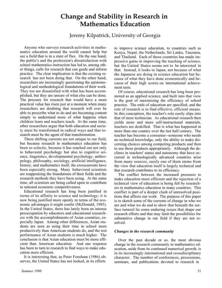Anyone Who Surveys Research Activities In Mathe Anyone Who Surveys Research Activities In Mathe