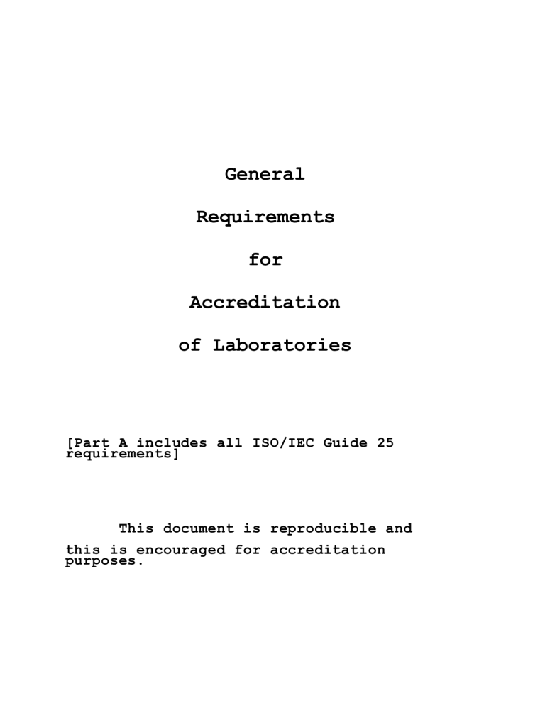 General Requirements For Accreditation General Requirements For Accreditation