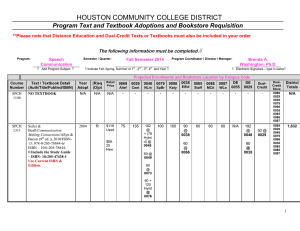 HOUSTON COMMUNITY COLLEGE DISTRICT
