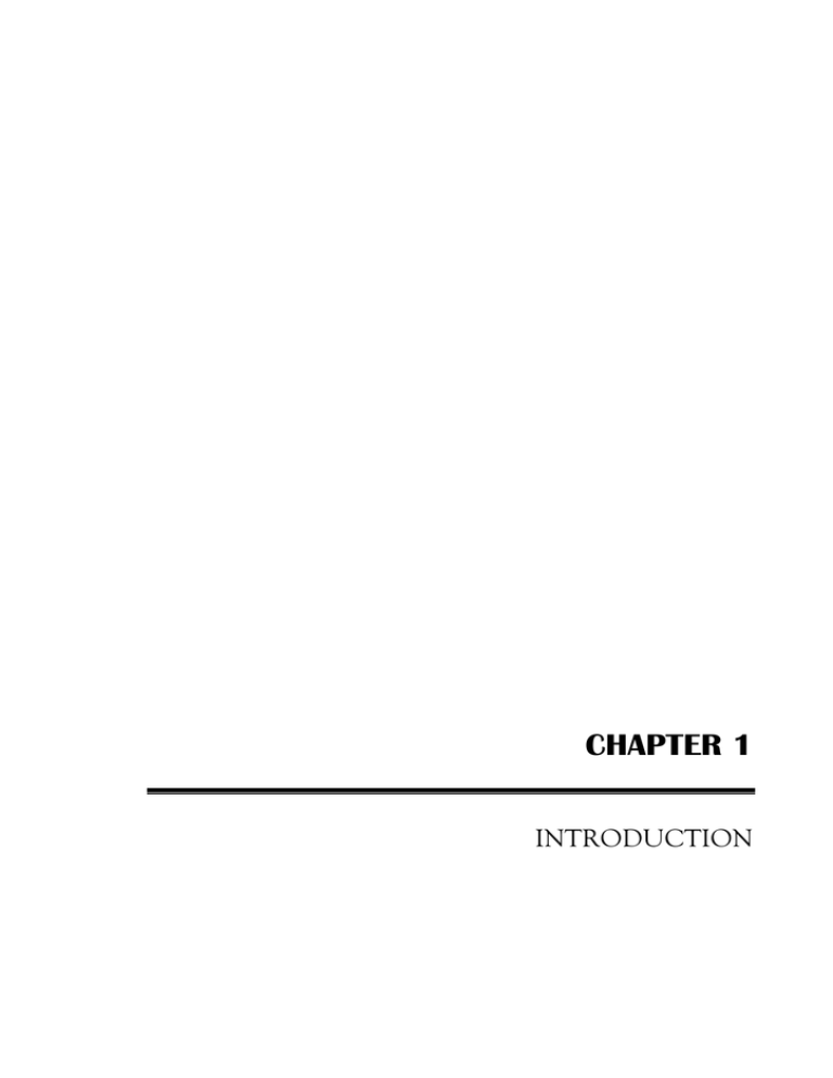 CHAPTER 1 INTRODUCTION