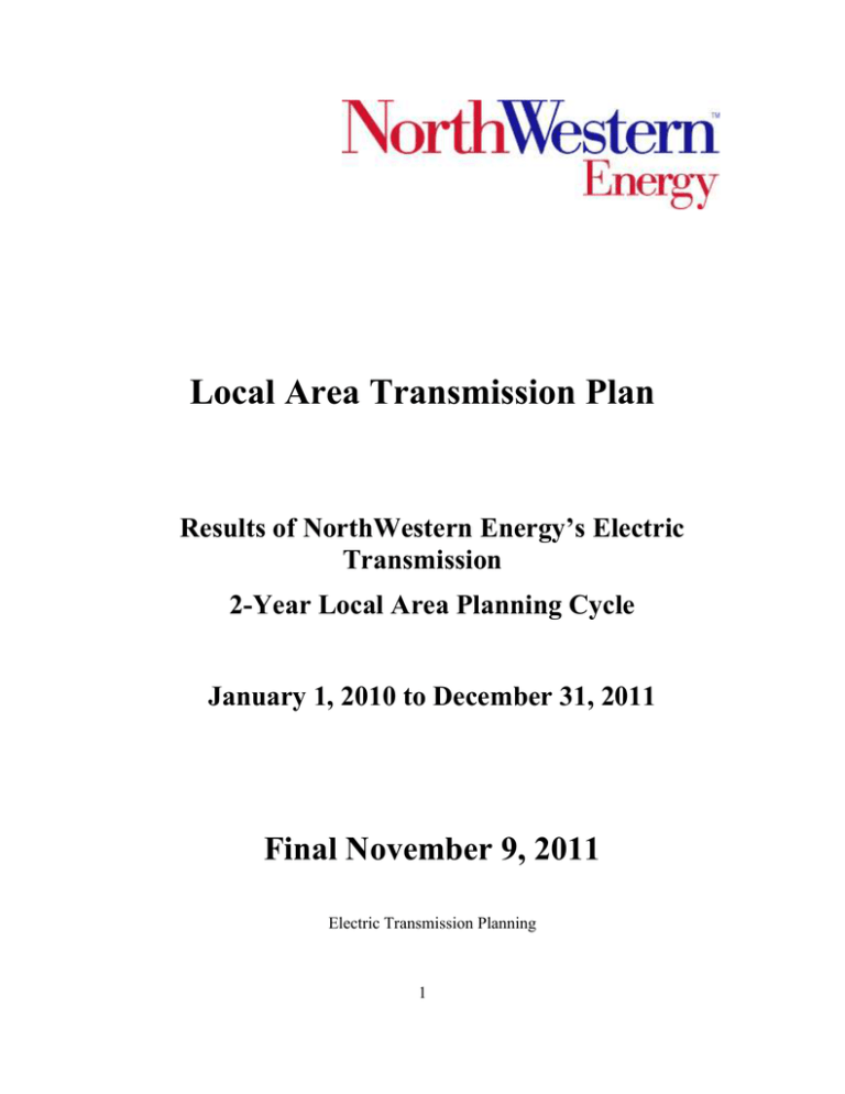 NWMT 2010-2011 Local Area Plan_Final_11-09-11 Updated:2014-06-17 14:25 CS