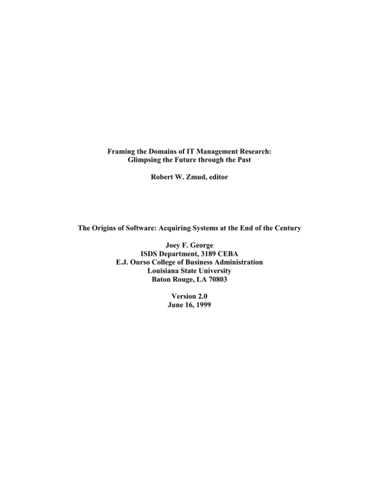 Software Development, George