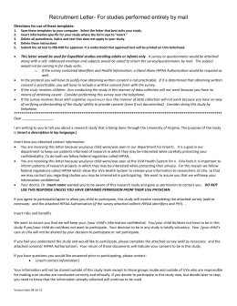 Telephone Recruitment Script with Prescreening