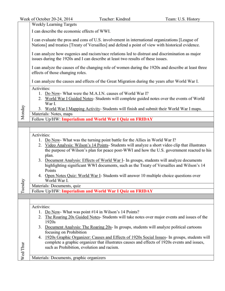 10 20 Lesson Plan