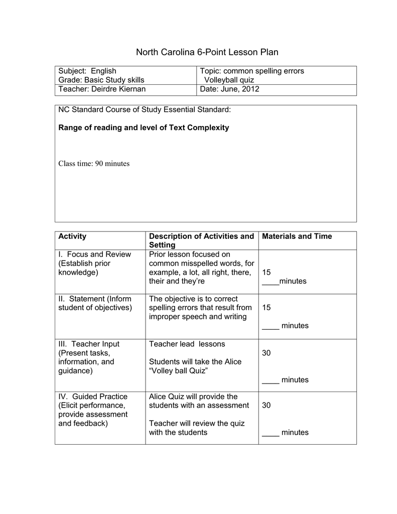 Nc Math Standards Kindergarten