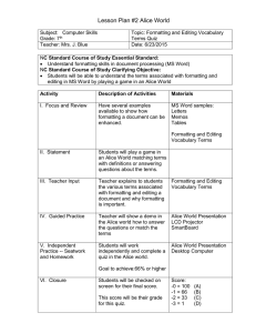 North Carolina 6-Point Lesson Plan