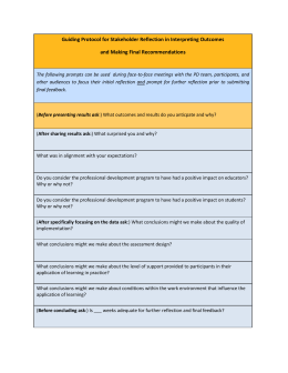 CPD Reflection/Development record