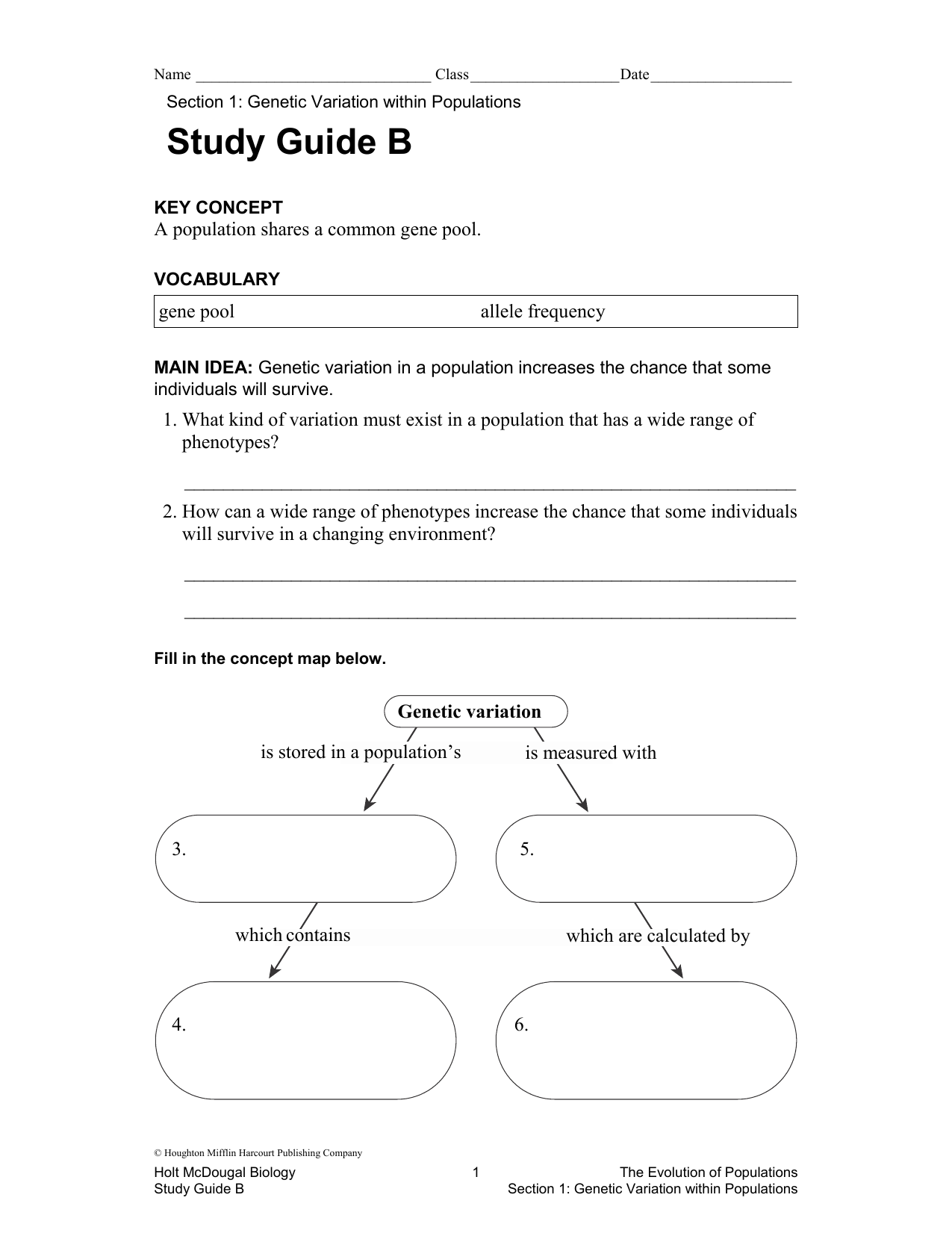 11 1 Study Guide 11 1 Study Guide