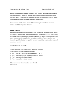 AP Debate Speech Outline (Must Be Typed)