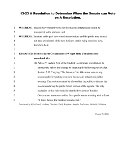 Senate Bill template