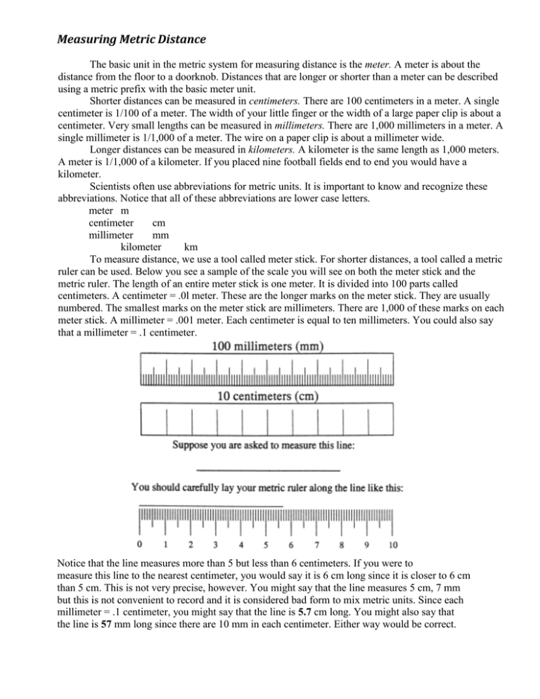 Metric Reading Notes