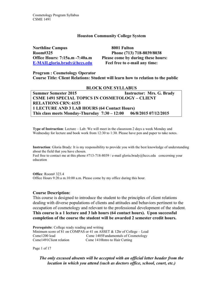 1491special Topics Cosmetology Relation Revised doc