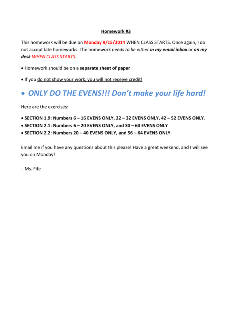 Instructions For Homework 3 doc