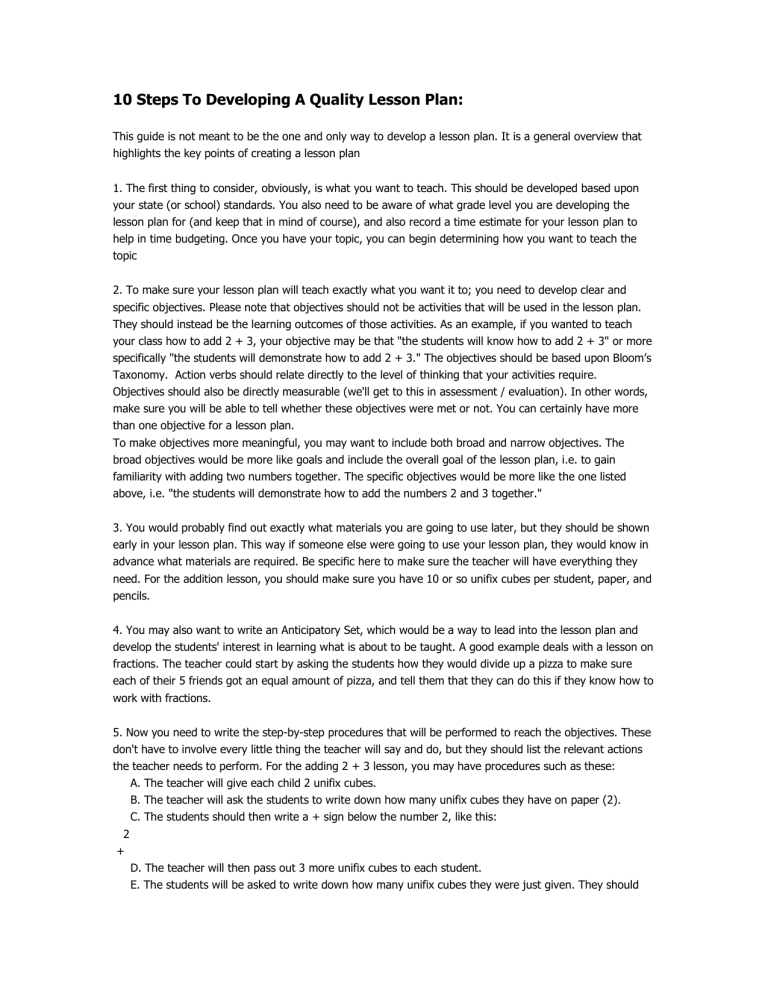 Lesson Plan Overview doc