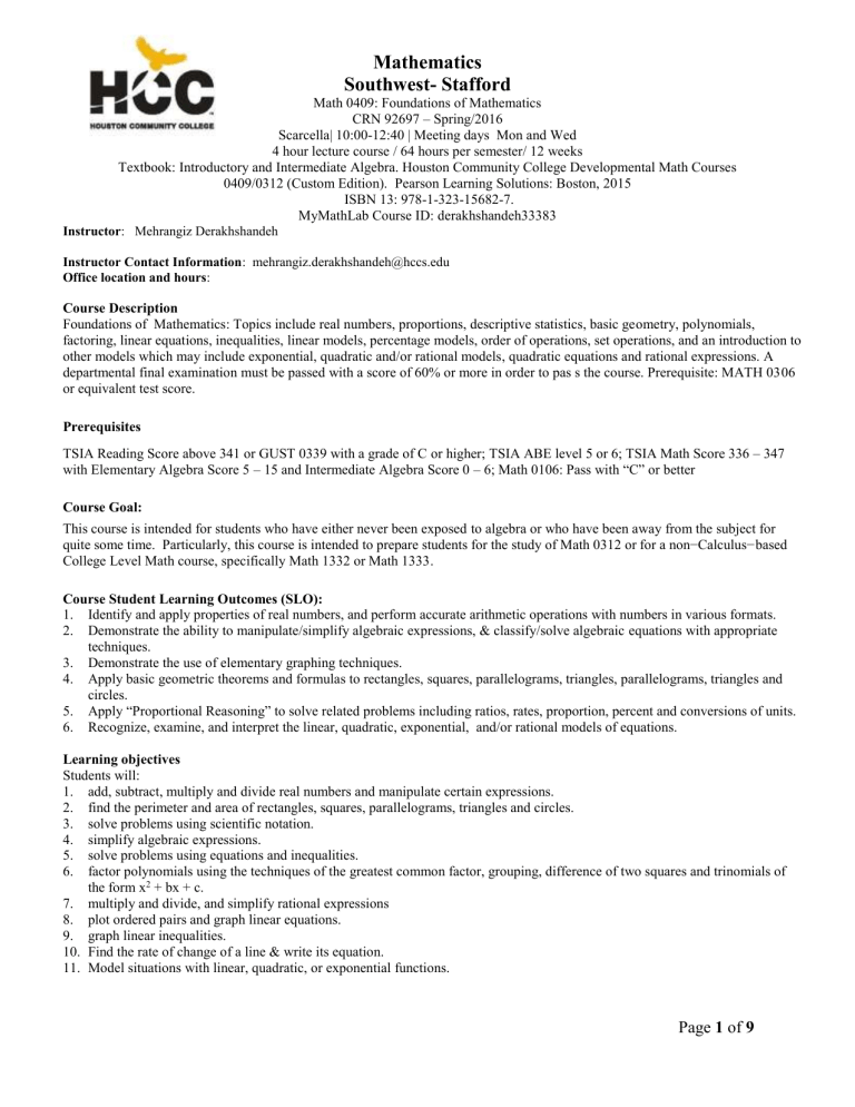 Math 409 Syllabus Spring 2016.doc