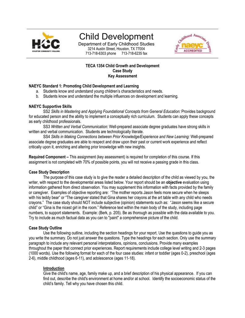 How To Make A Case Study Of A Child Study Poster