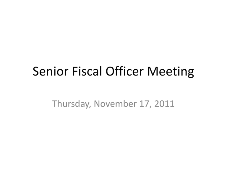 Power Point Presentation Shared Services Update 