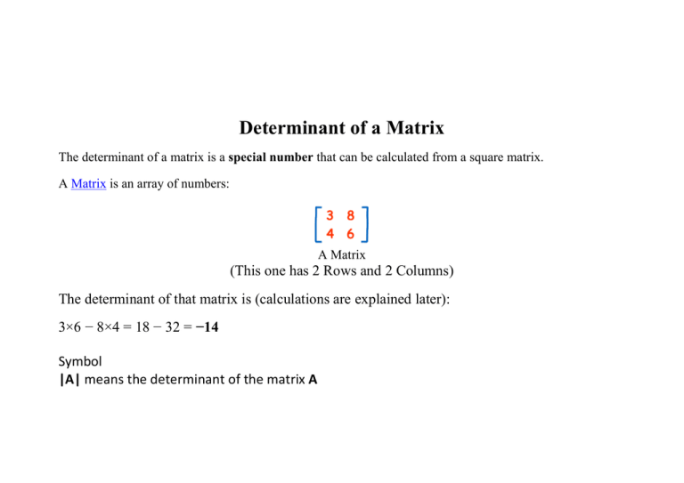 Determinants