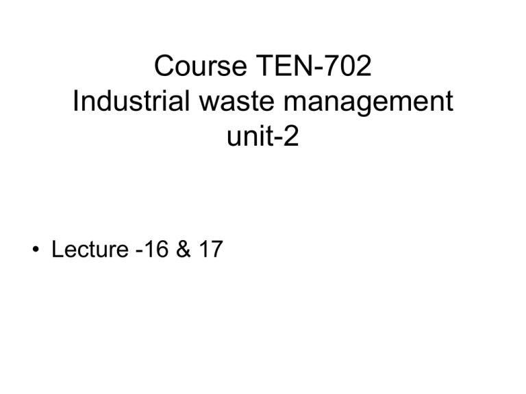 Lecture 16 17 Lecture 16 17