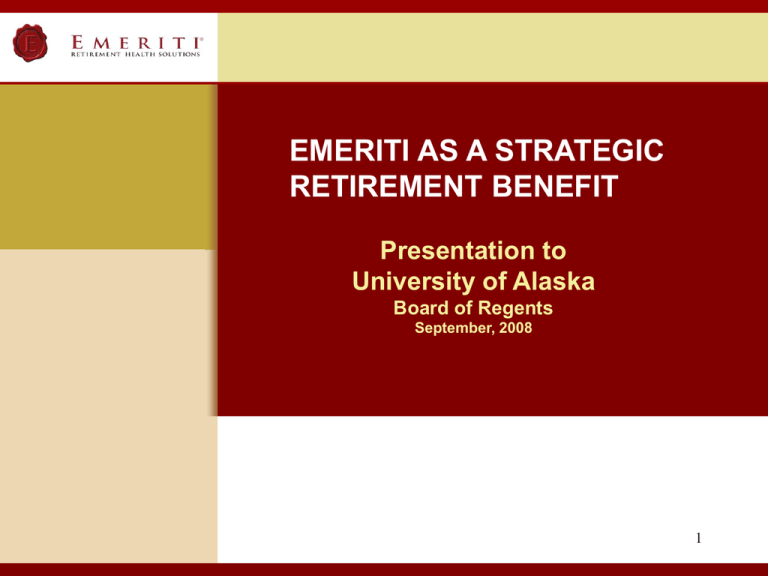 Reference 1 ORP Retirement Benefits Reference 1 ORP Retirement Benefits