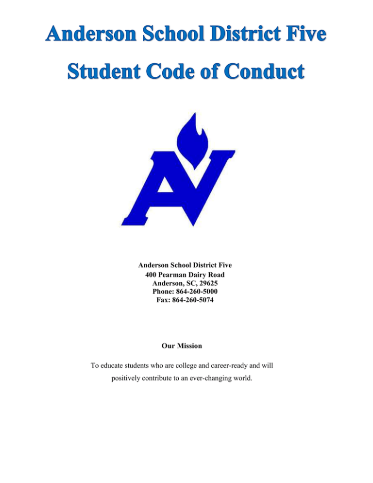 Student Code Of Conduct