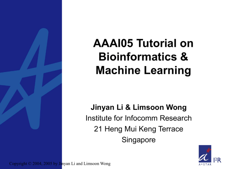 Bioinformatics And Machine Learning