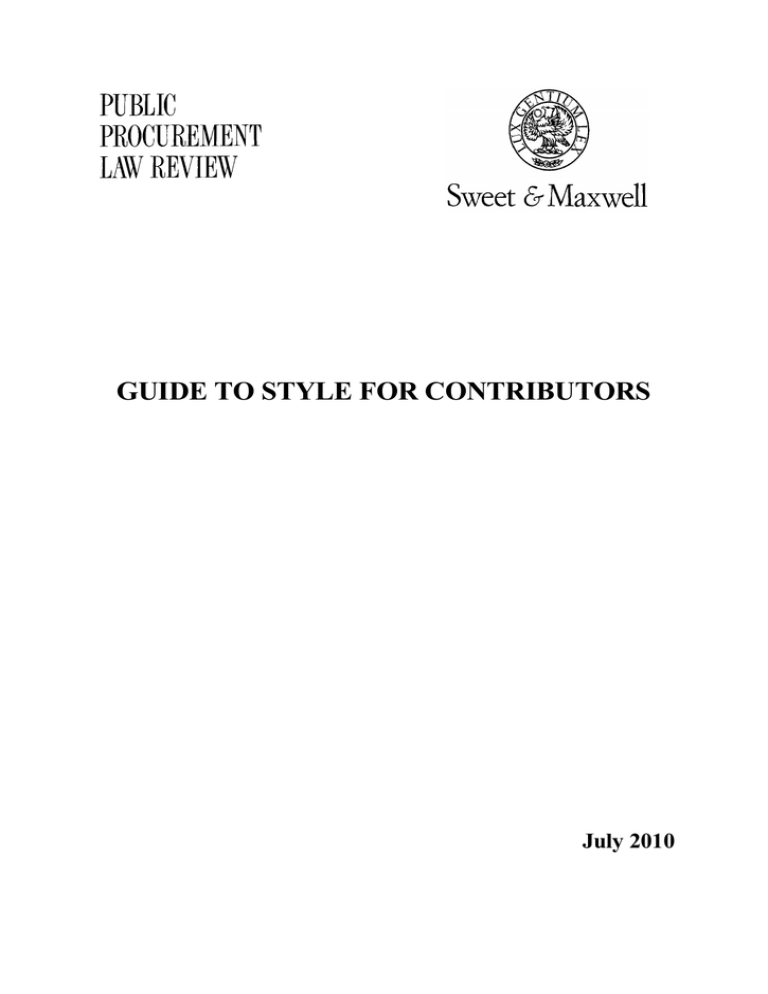 Style Guide