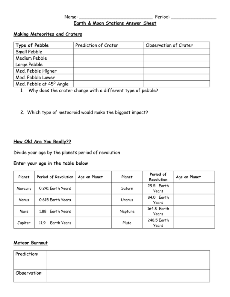 Earth Moon Stations