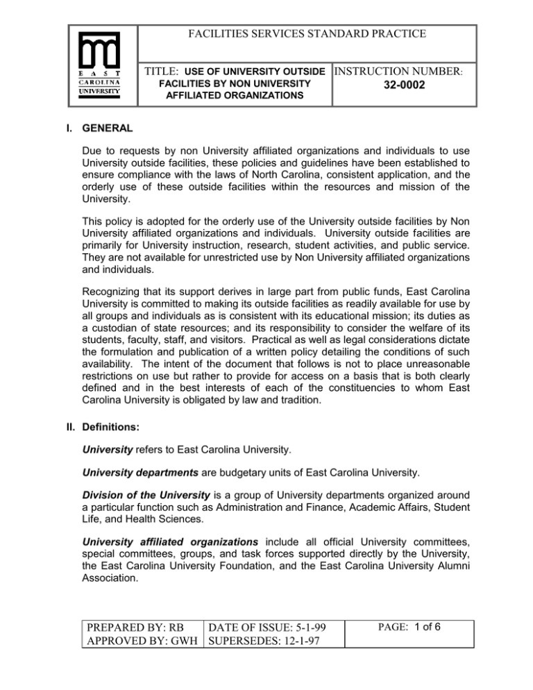 Food Service Policy Food Service Policy