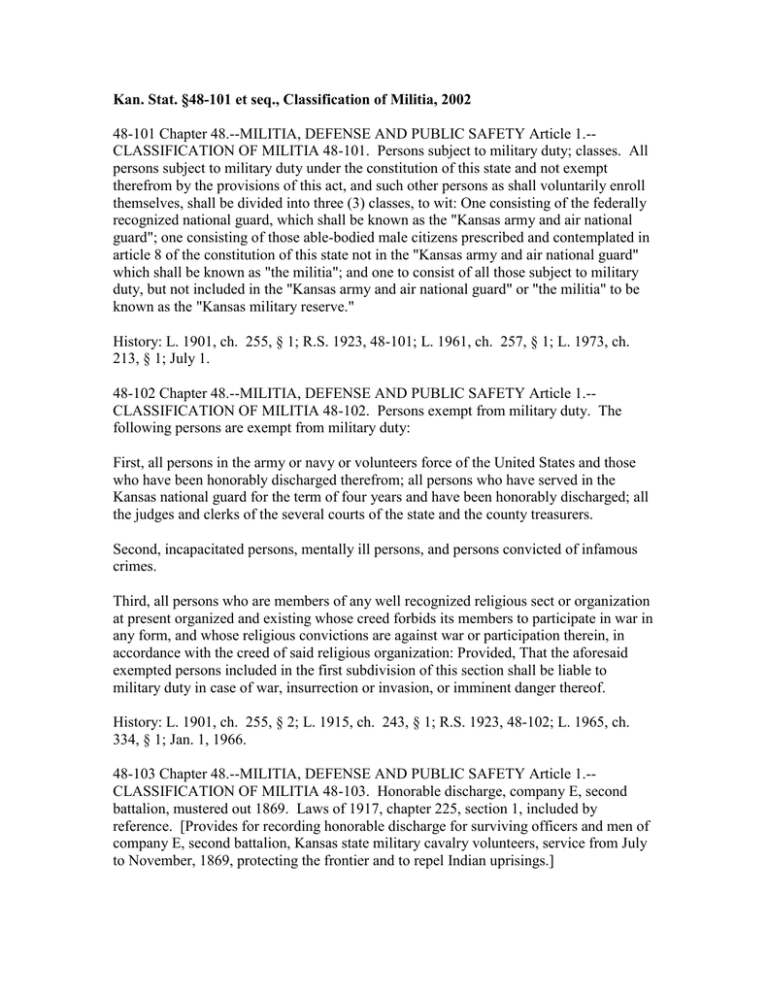 Kan. Stat. §48-101 et seq.doc