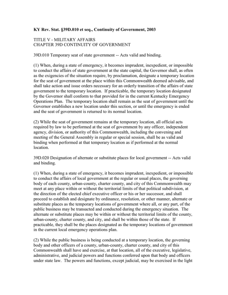 KY Rev. Stat. §39D.010 et seq.doc