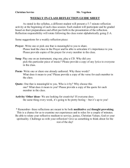 CPD Reflection/Development record