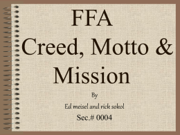 The ffa creed