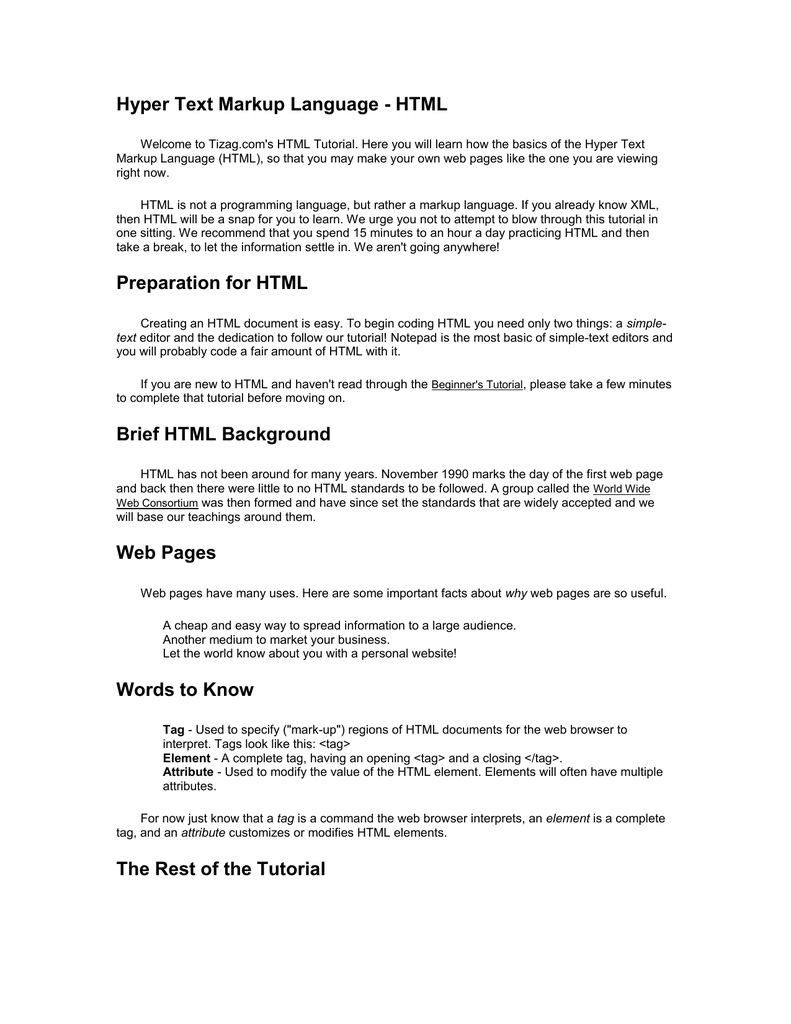 Markup Programming Language List Snowlasopa