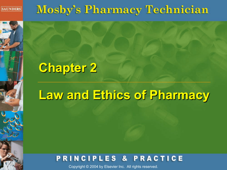 Chapter 2 Law And Ethics Of Pharmacy