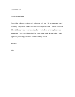 Thank you email sample Dear Mr./Mrs. Last Name: