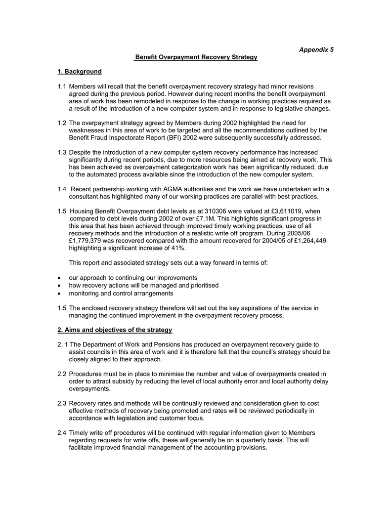 How To Write An Appeal Letter For Housing Benefit Overpayment