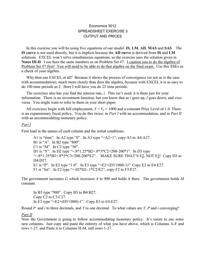 IS Solutions EXCEL Won t Solve Simultaneous Equations So The Exercise