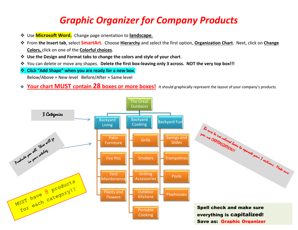 How To Insert Graphic Organizer In Word Captions Hunter