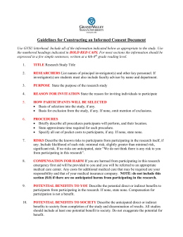 Sample Assent Form