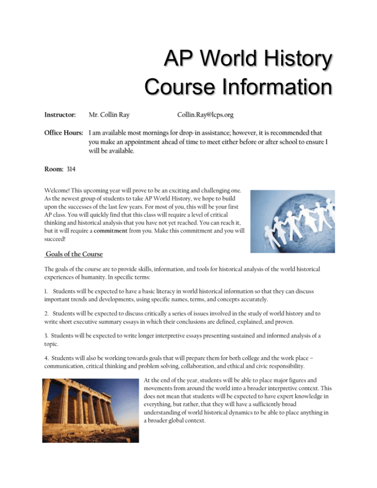 AP World History Course Information