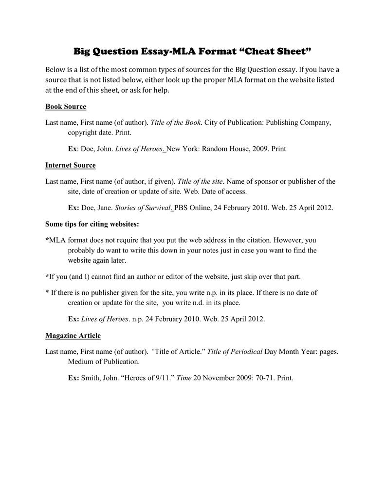 How To Write An Essay In Mla Format 2012 MLA Format Everything You 