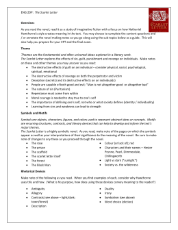 Annotating The Scarlet Letter