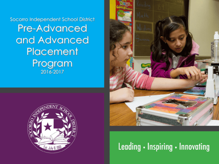 Pre Advanced And Advanced Placement Program