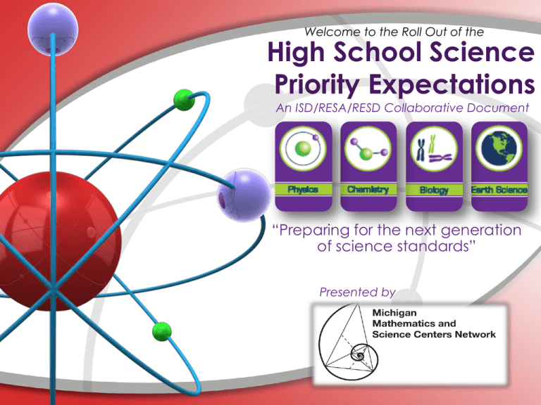 High School Science Priority Expectations Preparing For The Next