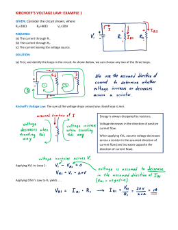 Experiment No: 01 Verification of Kirchhoff`s Voltage Law (KVL) and